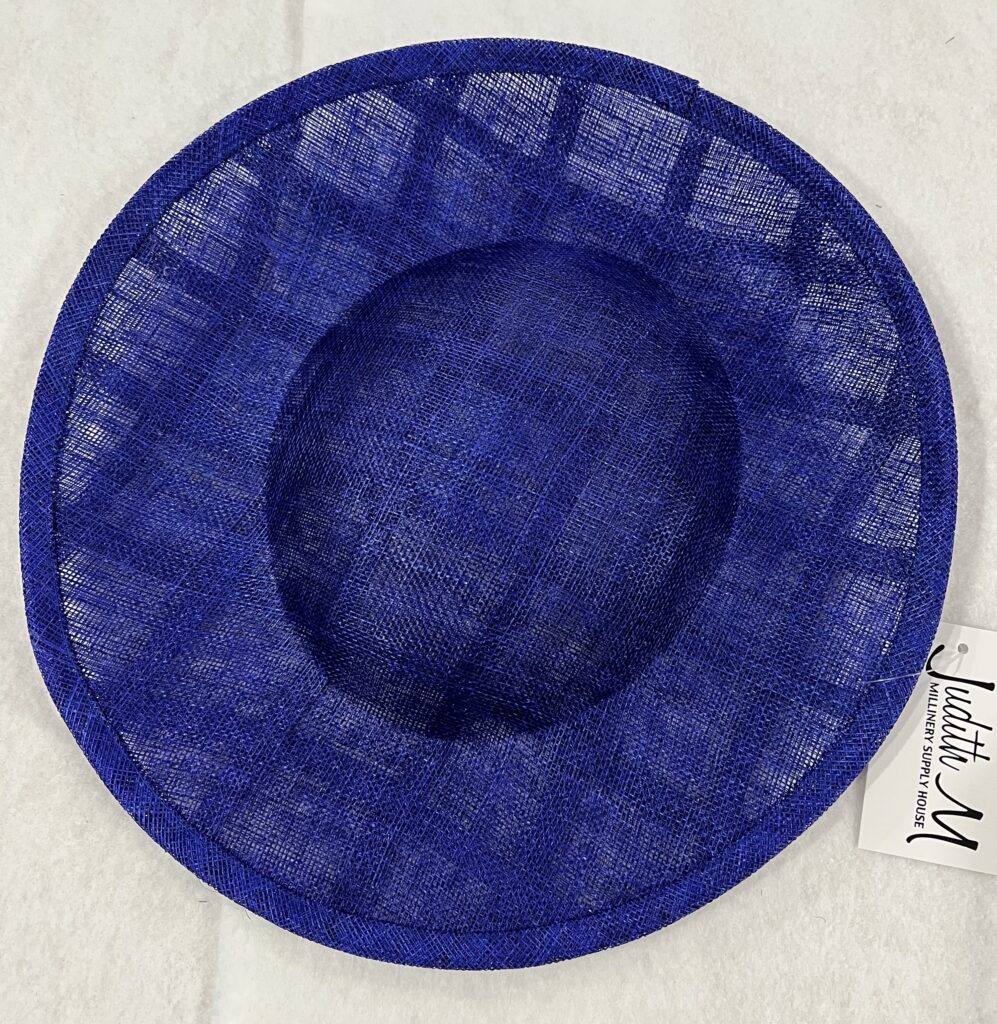 Large Windowpane Sinamay Saucer with slight upturned edge - Judith M ...