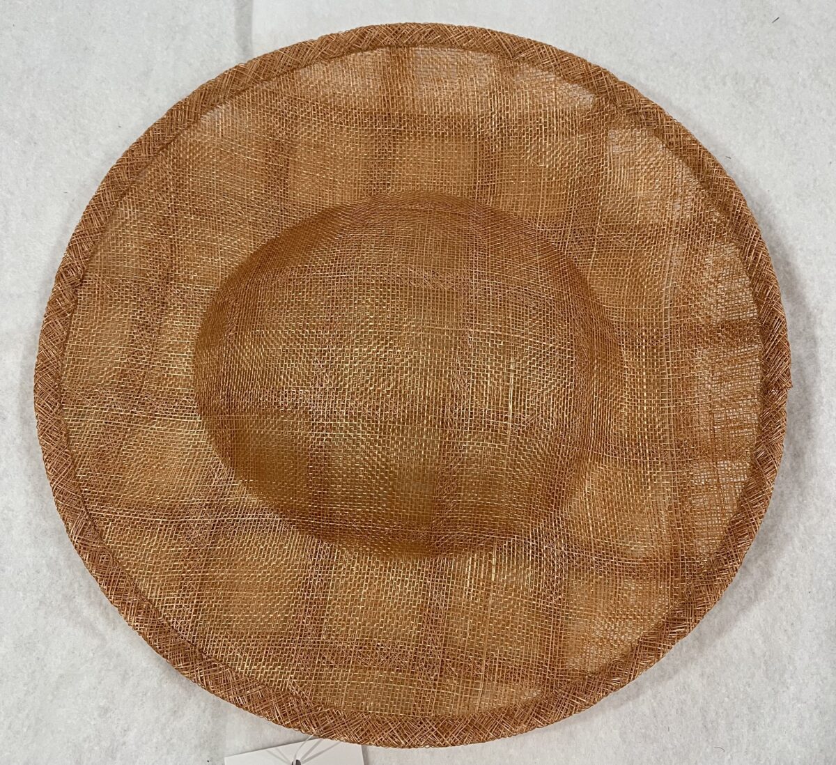 Large Windowpane Sinamay Saucer with slight upturned edge - Judith M ...