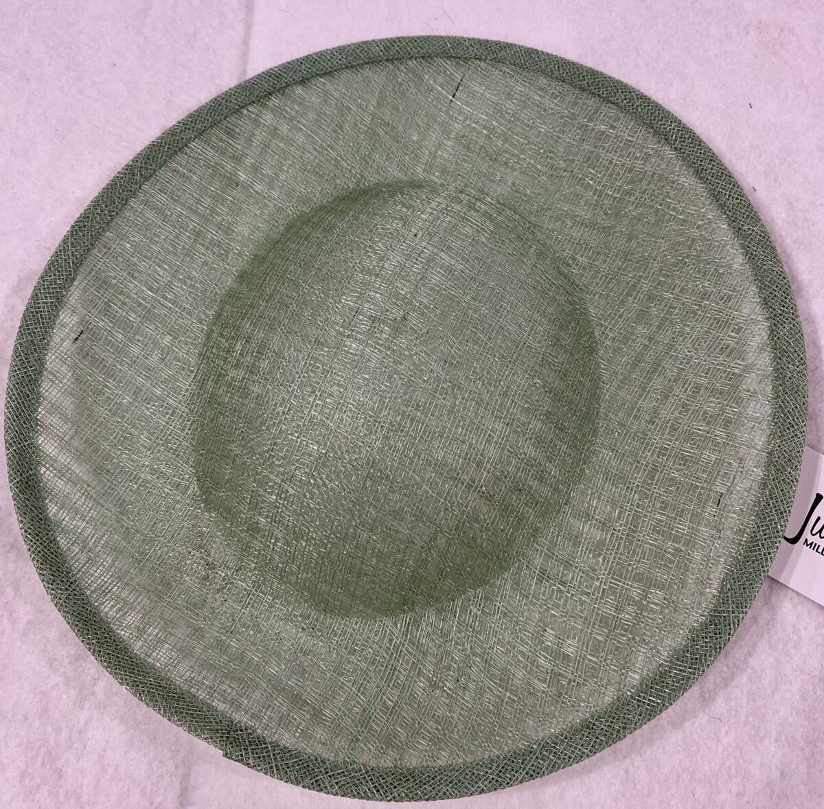 Small Windowpane Sinamay Saucer with slight upturned edge - Judith M ...