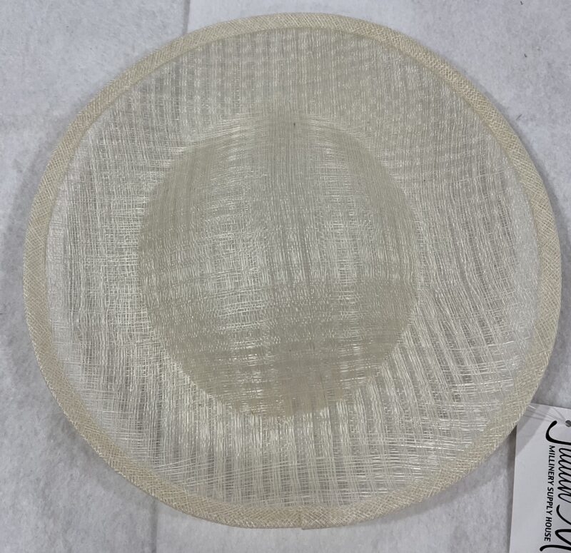 Small Windowpane Sinamay Saucer with slight upturned edge - Judith M ...