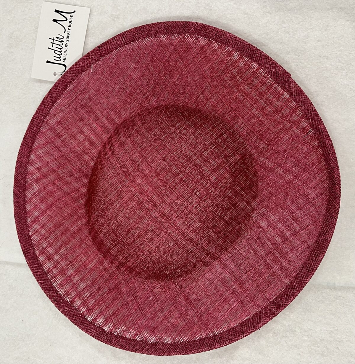 Small Windowpane Sinamay Saucer with slight upturned edge - Judith M ...