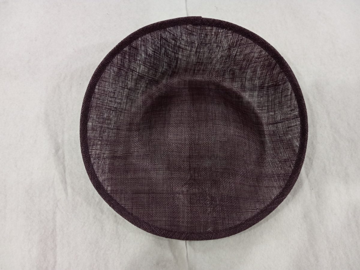 Sinamay Saucer with High Upturned Edge - Judith M Millinery Supply House