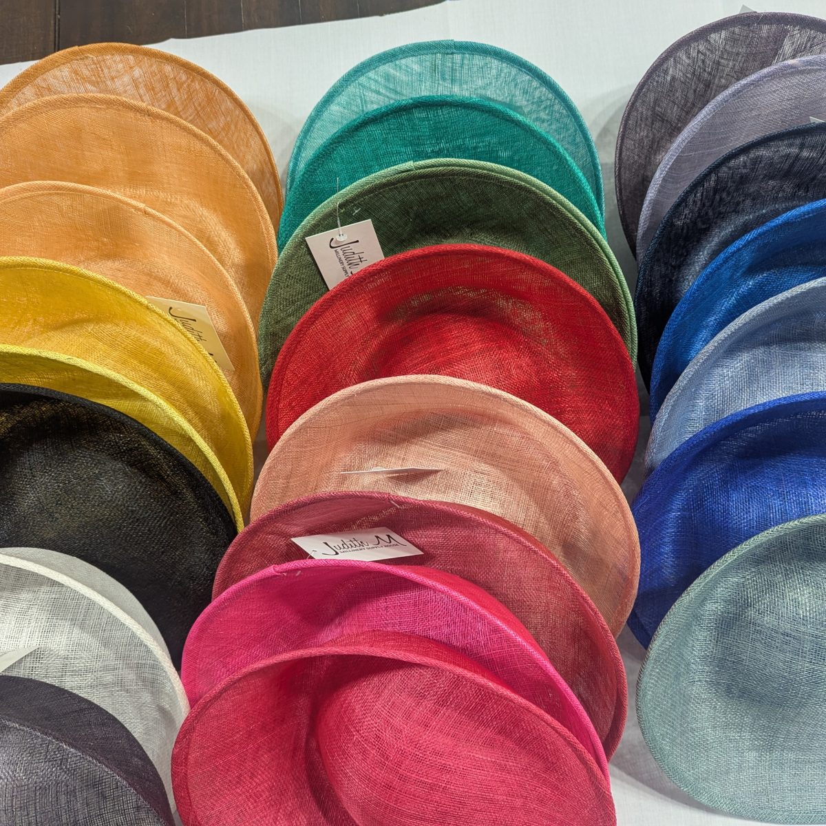 Sinamay Saucer with High Upturned Edge - Judith M Millinery Supply House